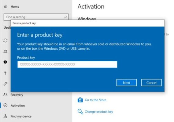 Changing Product Key for Windows 10 - Easy Activation